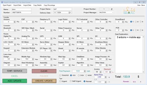 Arduino Electronics Project Calculator