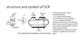 SCR Diac Triac UJT Transistor PPTX Consumer Electronics Technology Computing