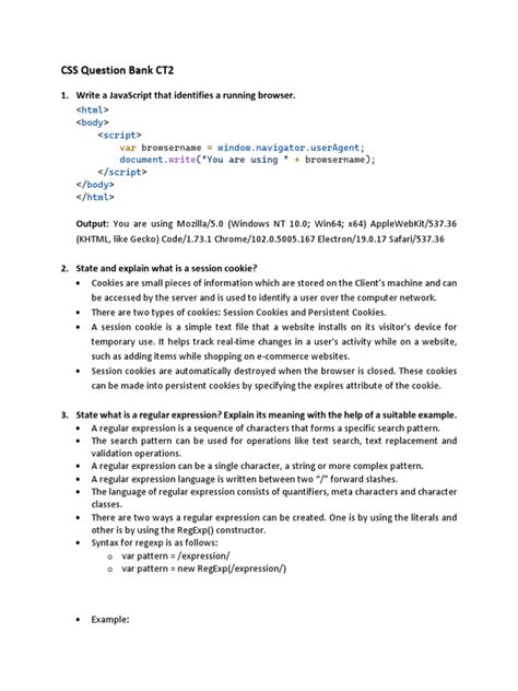 Css Ct2 Combined Pdf Cookie World Wide Web