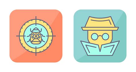 Bug Target And Hacker Icon 32613882 Vector Art At Vecteezy