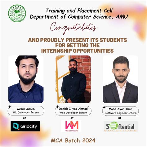 training and placement cell computer science dept aligarh muslim