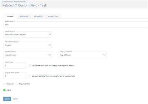 Custom Field Input Type Task Affiliation Project Insight Help Center