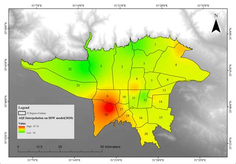Aqi Average Interpolation Since 2020 Based On The Inverse Distance Download Scientific Diagram