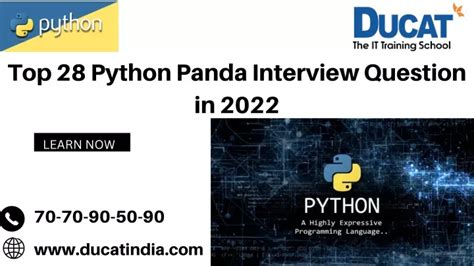 Ppt Top 28 Python Panda Interview Question In 2022 Powerpoint