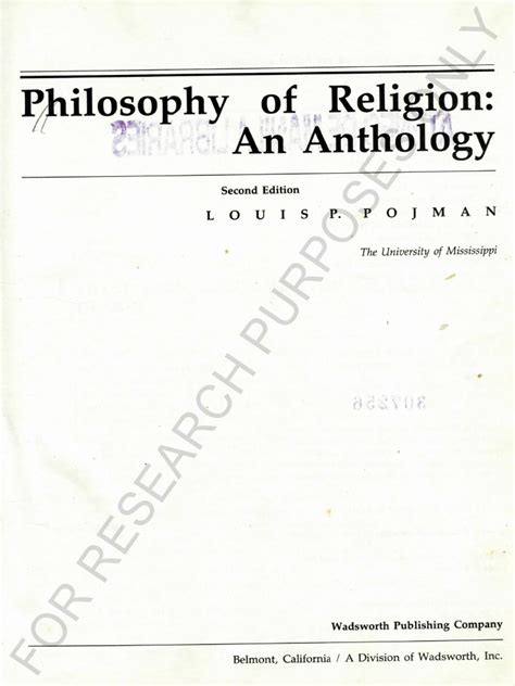 The Ontological Argument Pdf