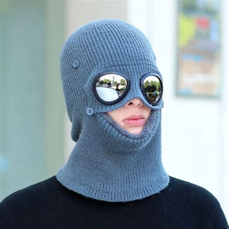 Зимние шапки в шляпе и очках Skullies Beanies Зимние шапки для мужчин ...