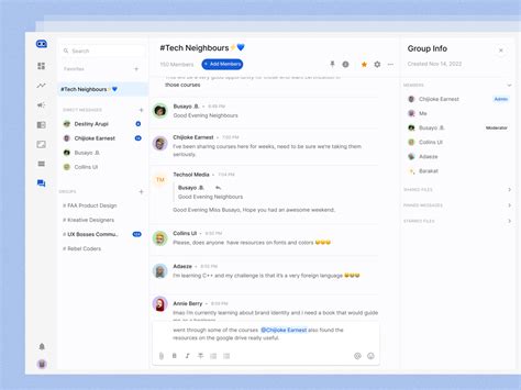 Dashboard Messaging UI Light Mode By Ben Charles On Dribbble