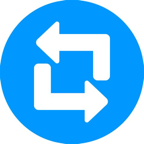 loop arrow generic color fill icon