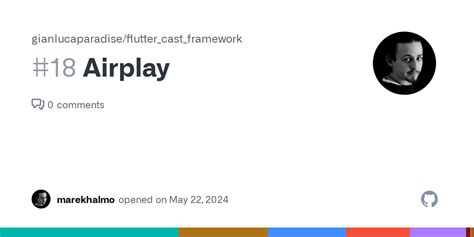 airplay · issue 18 · gianlucaparadise flutter cast framework · github