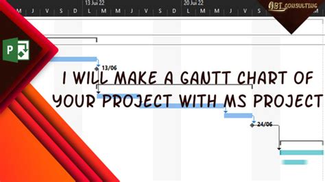 Make A Gantt Chart Of Your Project With Ms Project By Obi Consulting Fiverr