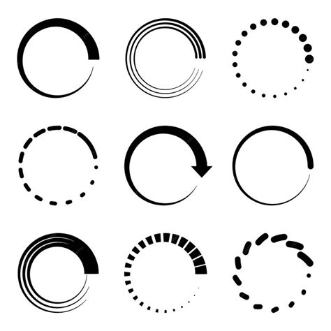 Premium Vector Vector Loading Icon Set Circle Design Elements