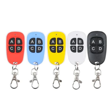 Channel Buttons Mhz RF Transmitter Remote Module A B C D Keyfob Aryabot In