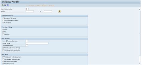 LX21 SAP Tcode Pick List For Several Transfer Ord