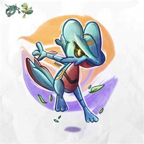 OC Rayquaza And Treecko Fusion R Pokemon