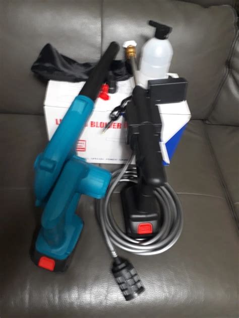 무선 세차 청소 건과 소형송풍기 당근 중고거래