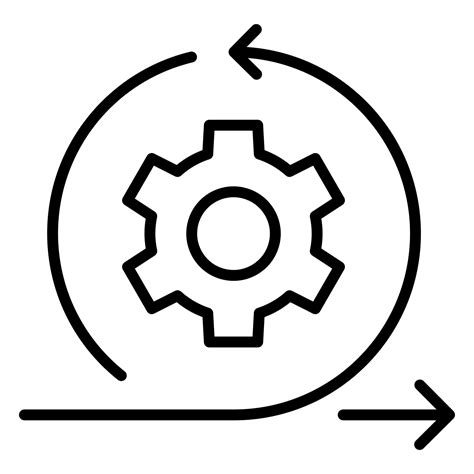 Agile Operations Icon Line Vector Illustration 35824941 Vector Art At