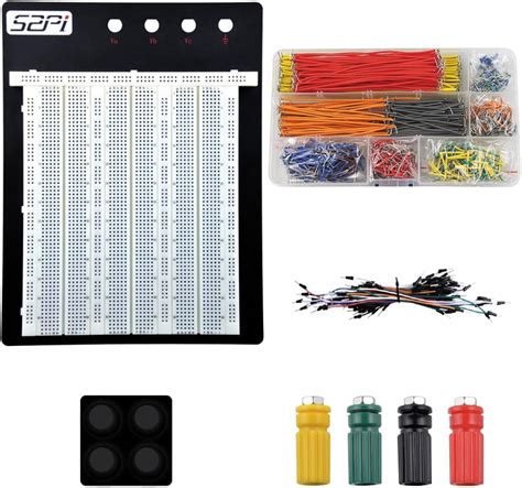 Amazon Com GeeekPi Solderless Breadboard With Black Metal Black Plate And U Shape 65PCS Pure