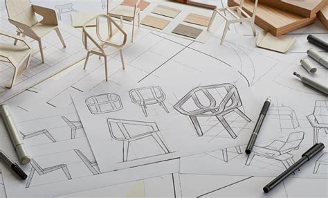 디자이너 스케치 드로잉 디자인 개발 제품 계획 초안 의자 윙백 인테리어 가구 프로토 타입 제조 생산 디자이너 스튜디오 컨셉 0