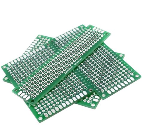 Double Sided Arduino Prototype Pcb Tinned Diy 5x7 4x6 3x7 2x8cm Fr4 Qt Sm Components