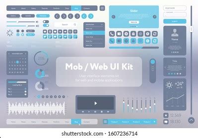 Vector Ui Ux Kit Universal User Stock Vector Royalty Free 1576033990 Shutterstock