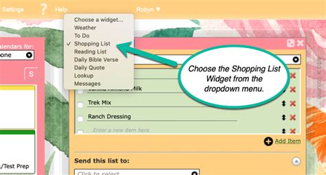Shopping List Widget Homebabe Planet