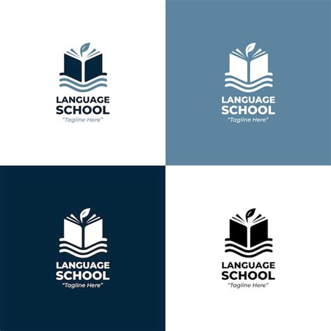 Premium Vector Language School Logo