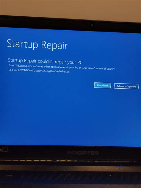 Can T Log In After I Did A Factory Reset Acer Community