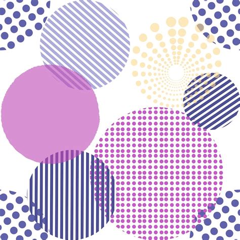 Premium Vector Abstract Purple Pantone Seamless Pattern Circle Round Shape Shiny Sphere