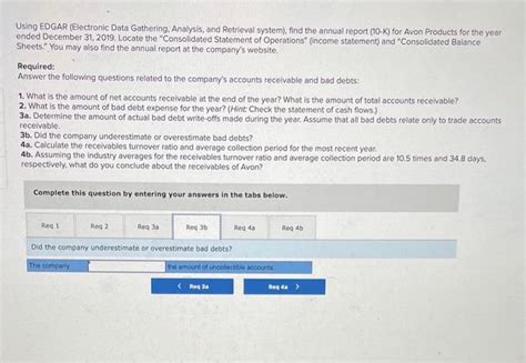 Solved Using Edgar Electronic Data Gathering Analysis And