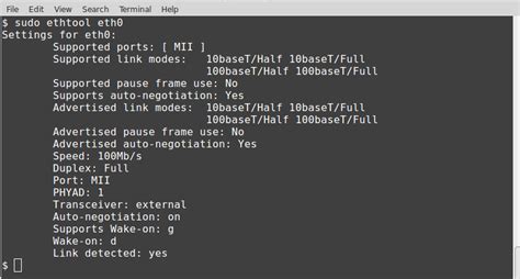 Experiments With Linux And Related Technologies Ethtool Powerful Simple Tool To Display Or
