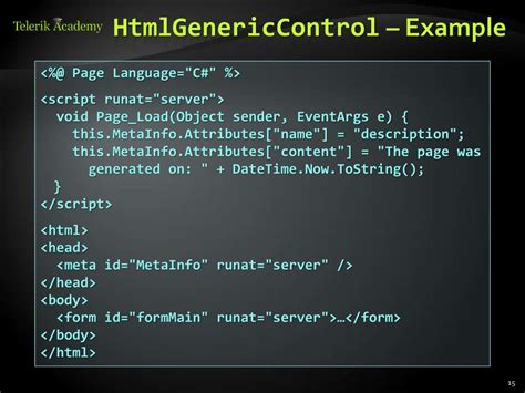 PPT ASP NET Web Controls And HTML Controls PowerPoint Presentation Free Download ID 3152036