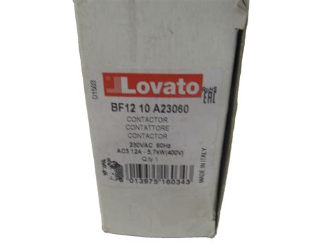 New Lovato Bf12 10 A23060 Contactor Bf1210a23060 Sb Industrial Supply
