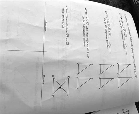 Solved Statements Prove That Triangle Abc Is Congruent To Triangle