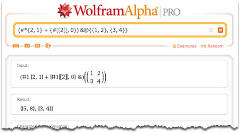 Elementary Row Operations In Wolframalpha Online Technical