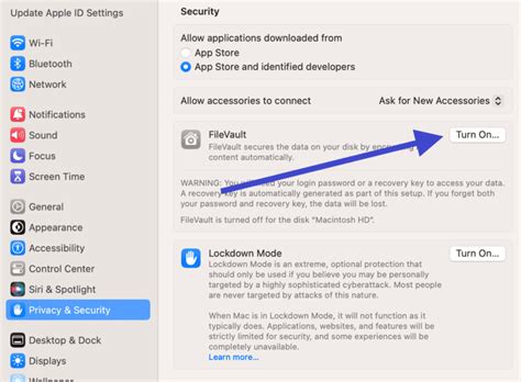 how to turn on filevault itechtalk