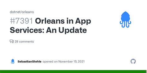 Orleans In App Services An Update Issue Dotnet Orleans GitHub