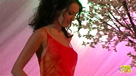 Sensual And Romantic Retro Lesbian Scene With Two Stunning Brunette