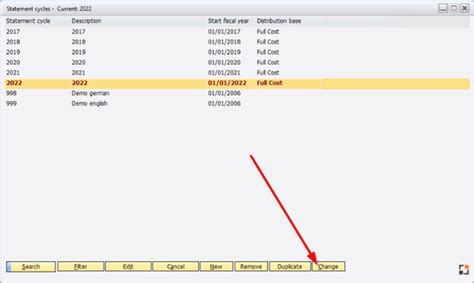 Statement Cycle Setup
