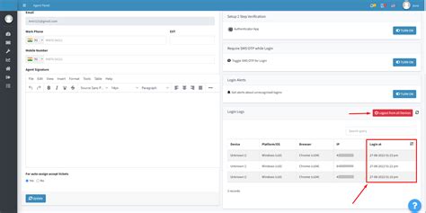 1 Login Log Settings 19 38 47 8 2 23 PHP Version 981ms Request Duration 52MB Memory Usage GET
