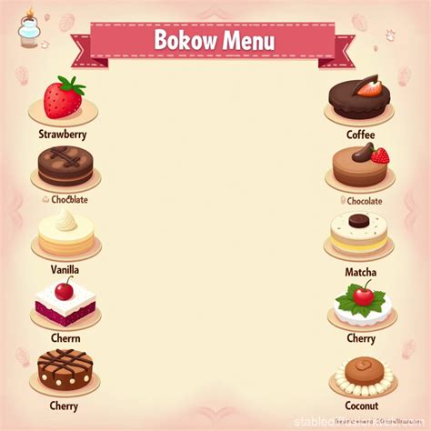 Bakery Themed Video Game Menu Stable Diffusion Online Bakery Themed Video Game Menu Stable Diffusion Online