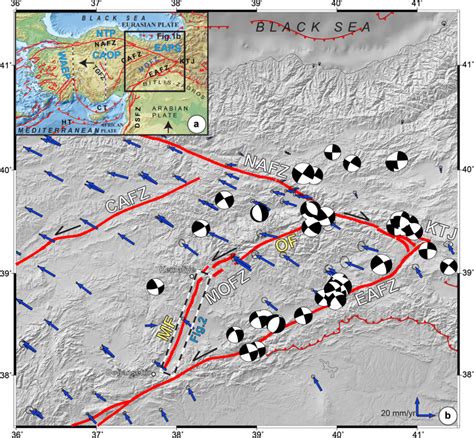 A Major Active Tectonic Structures Of Turkey And The Eastern