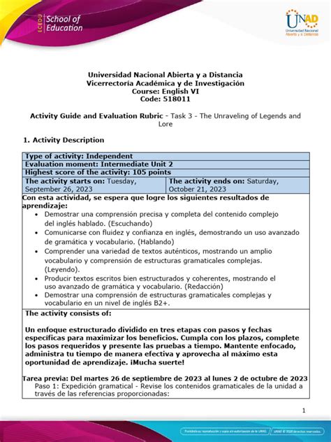 Activity Guide And Evaluation Rubric Unit 2 Task 3 Pdf Comunicación Humana