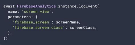 Flutter Cant Overwrite Firebase Screenview Parameters Stack Overflow
