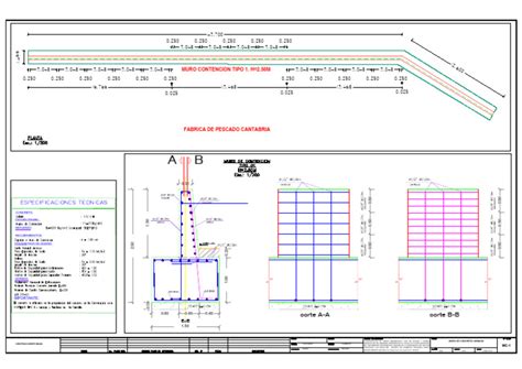 Muro De Contención Distribucion De Acero Descargar Gratis Pdf