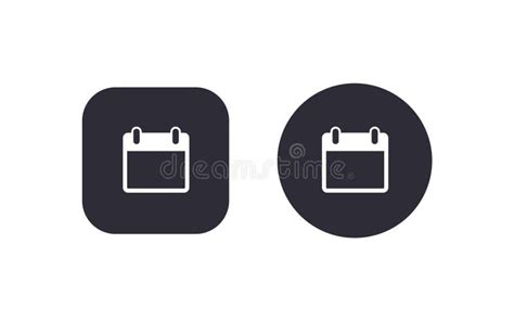 Date Icon Button Vector Illustration Scalable Vector Design Stock