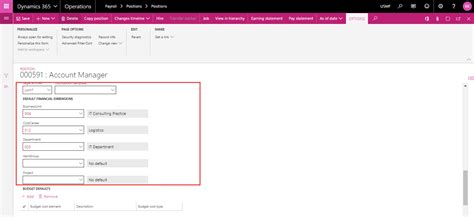 Dynamic 365 Finance And Operations Create Position In Dynamics365 AX7