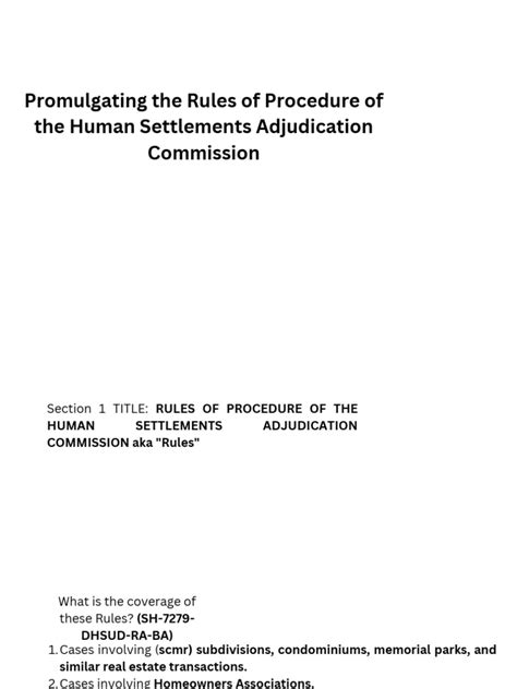 L2and3 Hsac Rules Of Procedure Part 1 Pdf Lawsuit Complaint