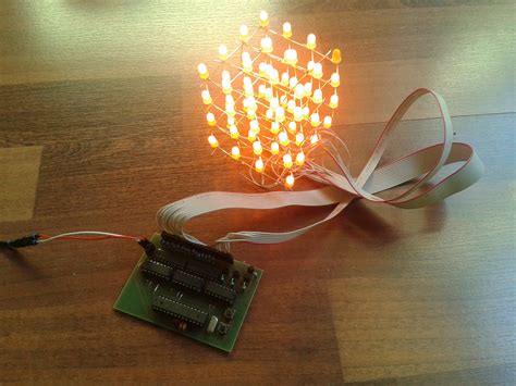 Github Aleksandergrzybowskiatmega8ledcube Driver Board For 4x4x4