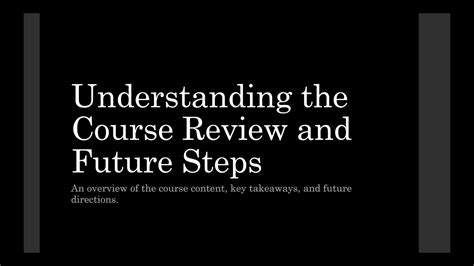 Day 30 Course Review And Future Steps Review Of The Entire Course