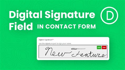 How To Add A Digital Signature Field To The Divi Contact Form Module Tutorial By Pee Aye Creative